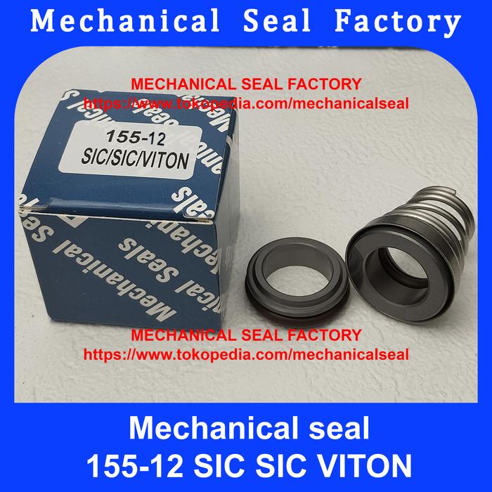Jual Mechanical seal tipe 155-12 (as 12mm) sic-sic-viton - CA/CE/NBR ...