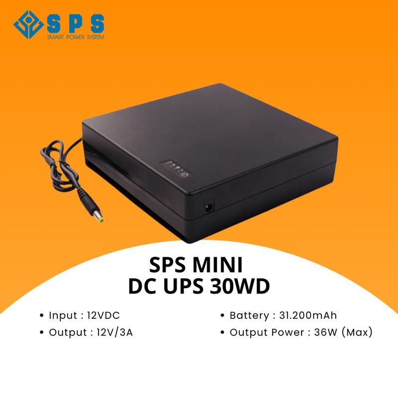 UPS MINI DC SPS BACK-UPS CONNECT 30WD LITHIUM BATTERY 12V 3A - Shop ...