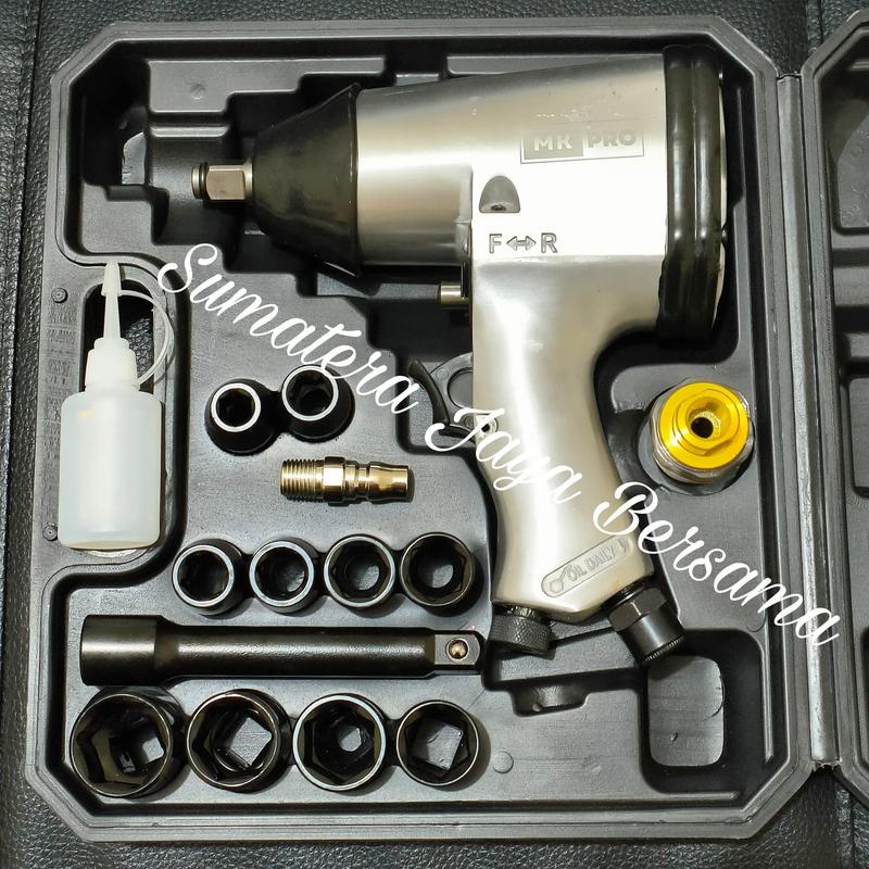 Air impact wrench set 1/2" Alat mesin buka pasang baut roda kompresor ...