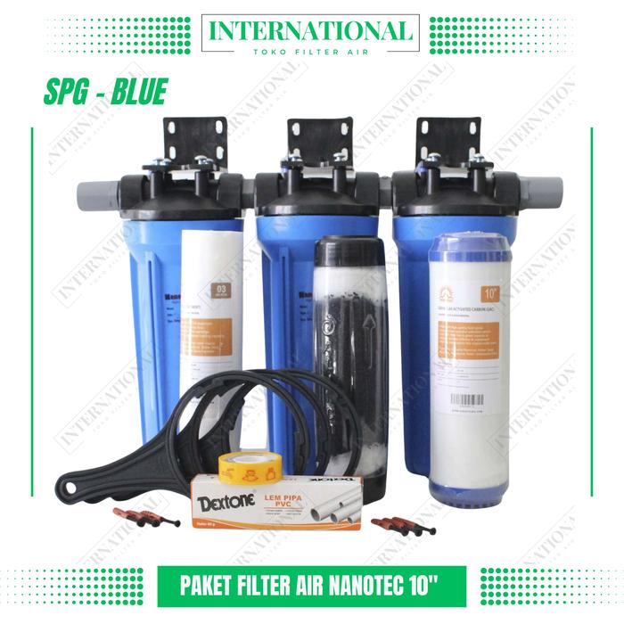 Jual Paket Filter Air 10" 3 tahap SPG / Filter Air Kuning /Filter Air ...