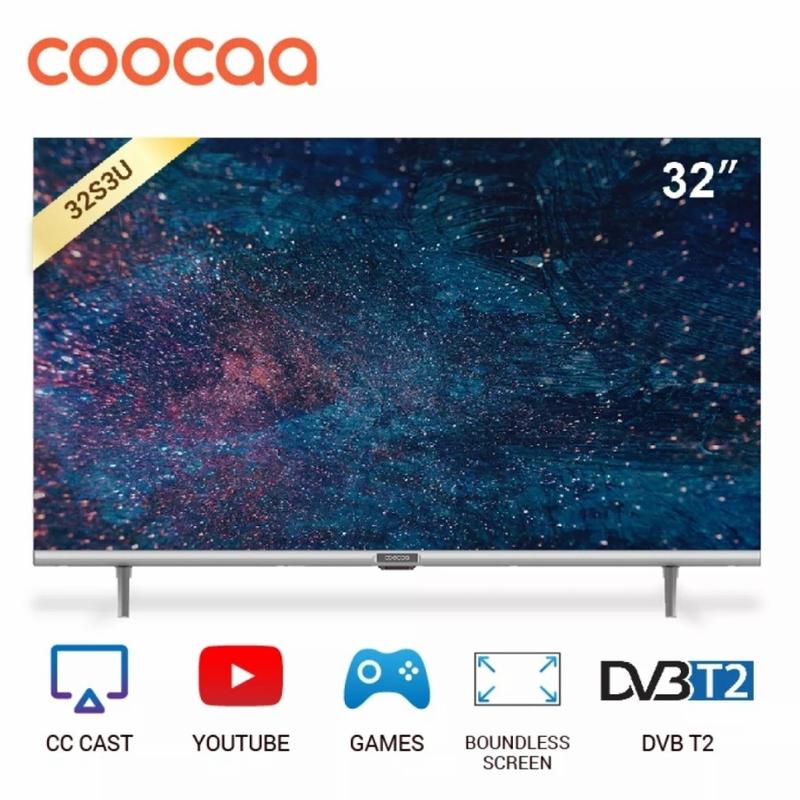COOCAA 32S3U Smart LED TV 32 Inch HD Digital DVB WiFi Bezel Less - Shop ...