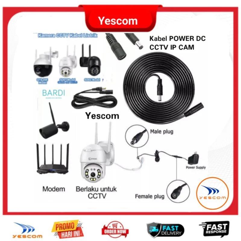 KABEL EXTENSION POWER DC CCTV IP CAMERA/DLL MALE FEMALE - Shop | Tokopedia