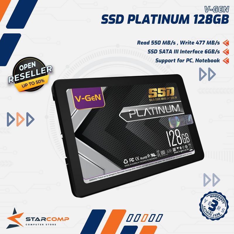SSD V-Gen Platinum 128GB SATA III 2.5" VGen - Shop | Tokopedia
