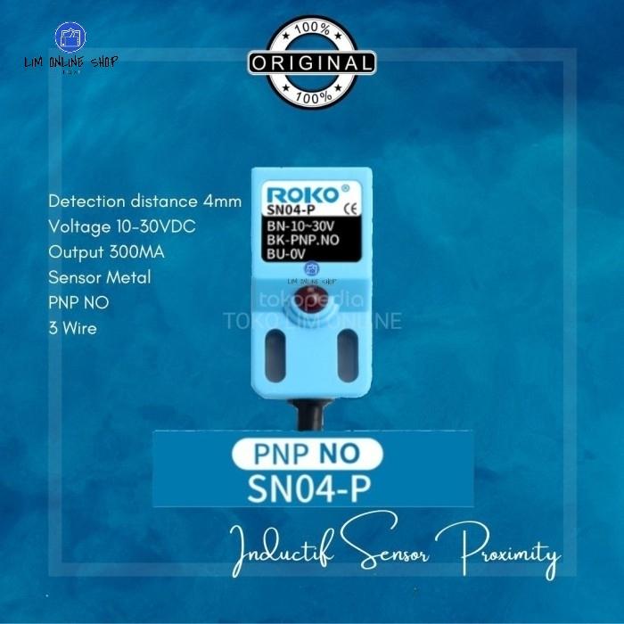 Jual ROKO SN04-P Sensor Proximty Metal Logam PNP Sensor Logam - Jakarta ...