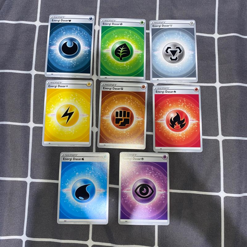Pokemon TCG Indonesia - Energi Dasar Non Holo All Element Dark/Grass ...