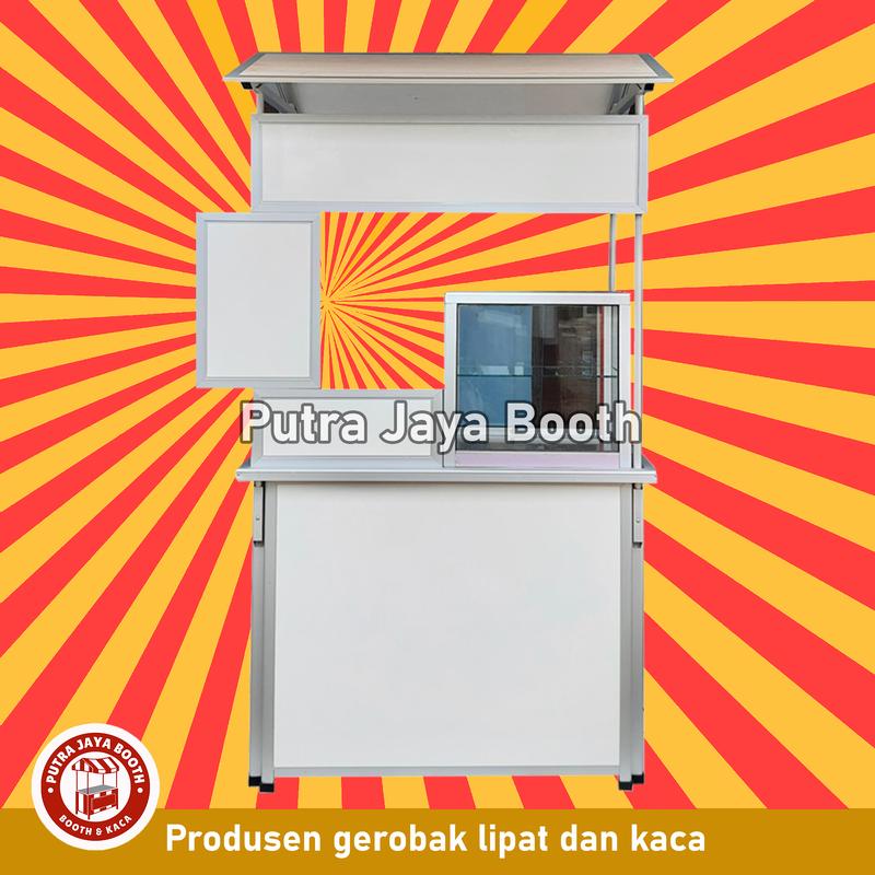 Booth Portable Meja Lipat Event Desk Atap Daftar Menu GRATIS Etalase ...