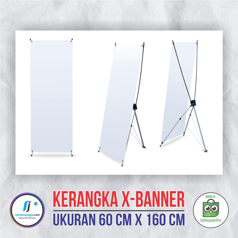 Kerangka Tiang X-Banner / Standing X-Banner Bahan Plastik Fiber - Shop ...