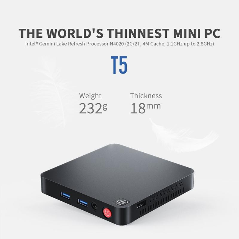 Beelink Mini Pc T5 Intel N4020 4/64GB HDMI WiFi 4K Windows 1 - Shop | Tokopedia