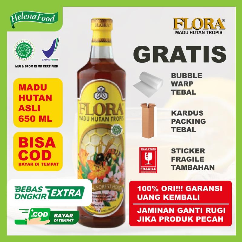 Madu Hutan Asli Flora Tropis 650 ml - Madu hutan asli Indonesia - Shop ...