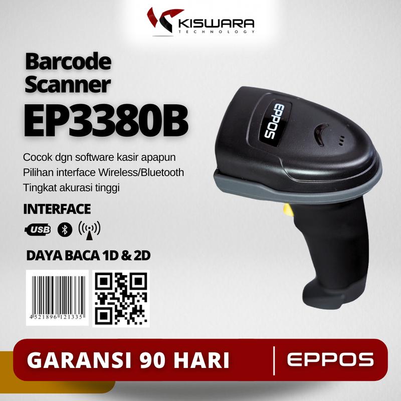 [PROMO] Barcode Scanner 1D/2D EPPOS EP3380B - Bluetooth Wireless - Shop ...