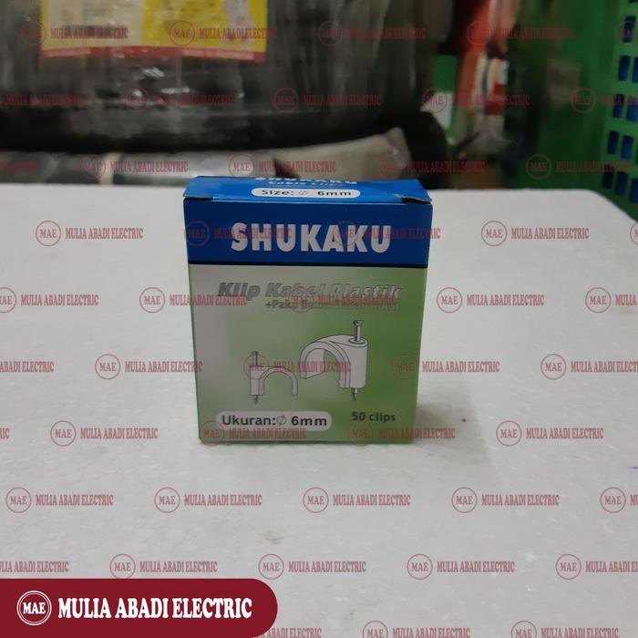 Jual Klem Kabel Paku Beton Cable Clips Shukaku 6/8/9/10/12/14/16/18/20 ...