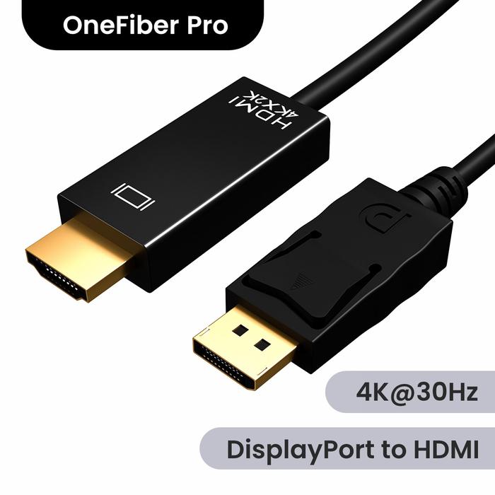 Jual Kabel DisplayPort DP Male to HDMI Male - 2 Meter - OneFiber OF93 ...