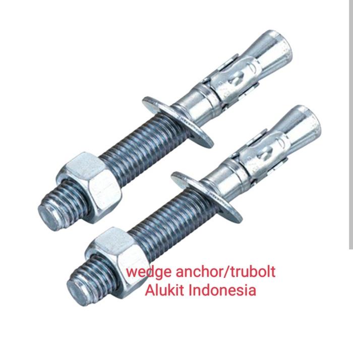 Jual Trubolt M12 x 100 / dynabolt / wedge anchor/Galvanis note= saat ...