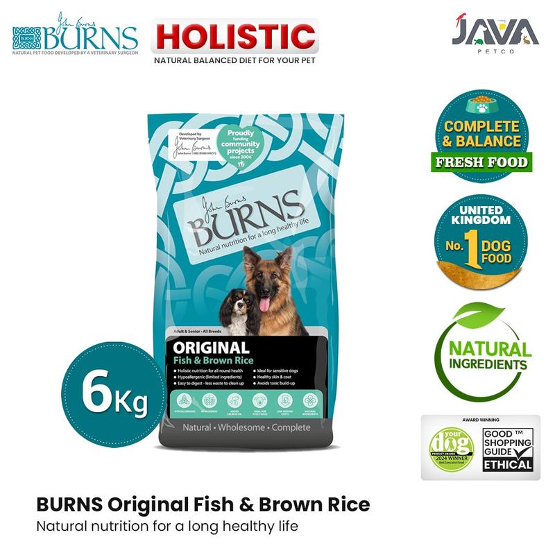 Burns Hypoallergenic Dry Food Holistic Original Fish & Brown - Shop ...