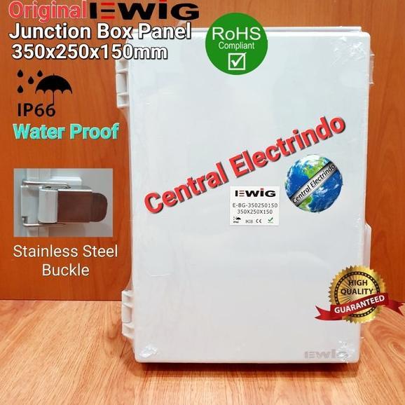 Jual Junction Box Panel BG 350x250x150mm Plastik ABS EWIG With Base ...