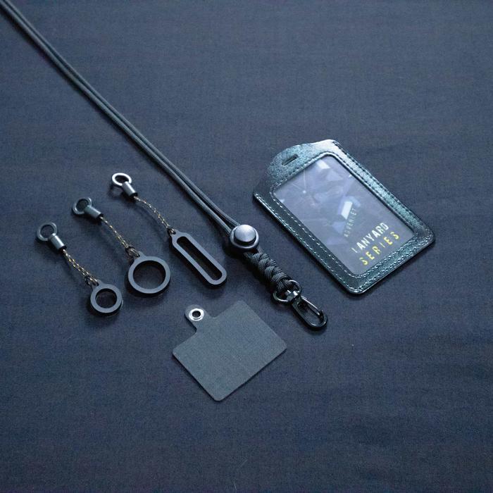 Jual Lanyard Name Tag Id Card Tali Paracord Pengait Holder Kulit ...