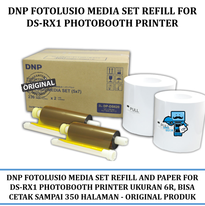 Jual DNP Fotolusio Media Set Refill for DS-RX1 Photobooth Printer 6R ...
