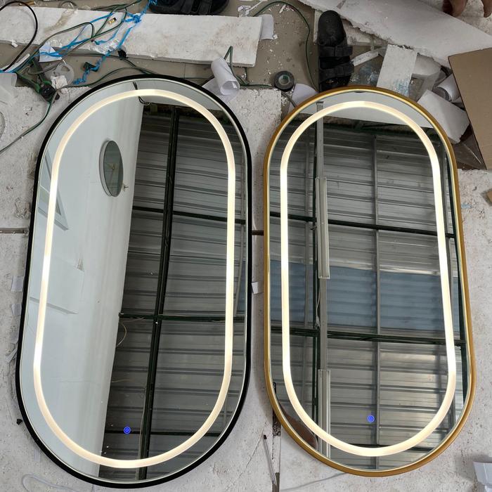 Jual Cermin LED Touchscreen Frame Gold Ukuran 60 x 120 - Kab. Bandung ...