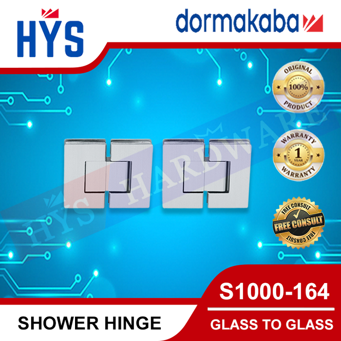 Jual Shower Hinge Dorma S1000-164 G/G Engsel Kamar Mandi Kaca ke Kaca ...