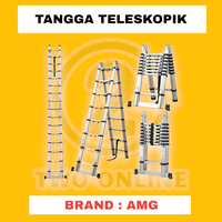 Jual Tangga Lipat Aluminium Teleskopik 5M Double Telescopic Ladder 5 ...