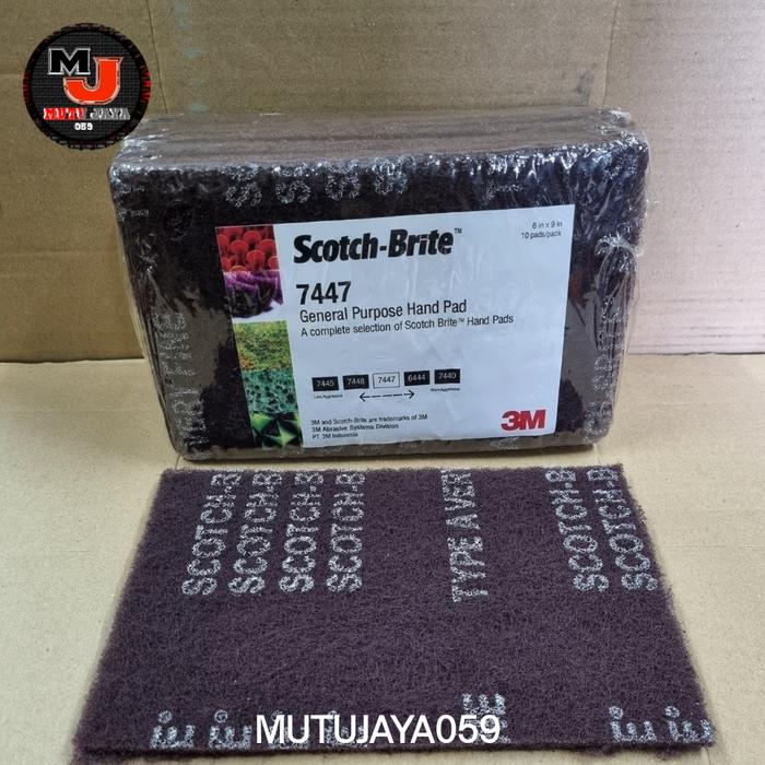 Jual Scotch Brite 7447 General Purpose Hand Pad 3 M Sabut Amplas Merah ...