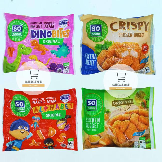 So Good Nugget Ayam 400gr Original Dino Alphabet All Varian - Shop ...