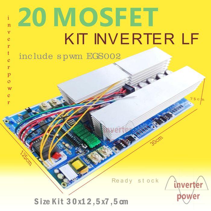 Jual Kit Inverter 20 Mosfet TO 247 Low frekuensi Low Frequency psw 220v ...