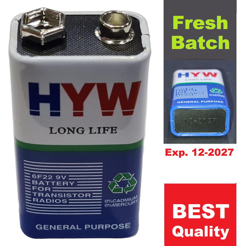 Baterai Kotak 9V 9Volt 6F22 Battery 9 V Volts Volt Batu Batr - Shop ...