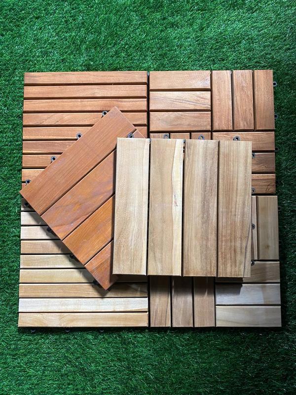 Decking Tile kayu jati kebun-kolam-teras 30x30 Lantai Kayu - Shop ...