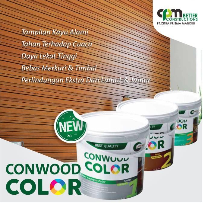 Jual Conwood Cat Conwood Color Paint 1L - Cat Fiber Cement Berkualitas ...