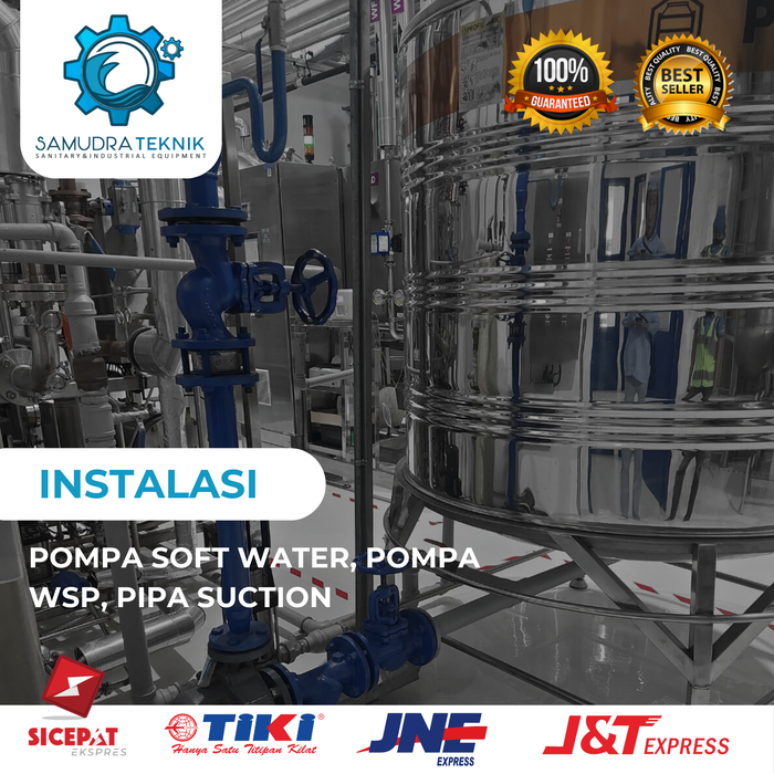 Jual Instalasi Pompa Soft Water, Instalasi Pompa SW 50x40mm, Instalasi ...