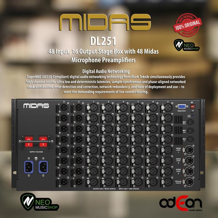 Jual MIDAS DL251 DL 251 48 Input 16 Output Stage Box with 48 Midas ...