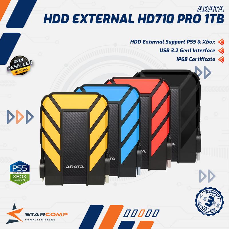 ADATA HD710 Pro 1TB Hardisk Eksternal HDD USB3.1 HD 710 Waterproof ...