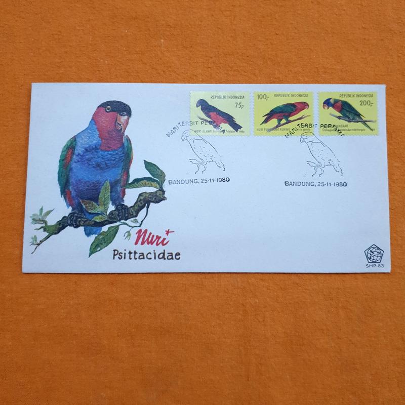 Prangko INDONESIA 1980. SHP Seri BURUNG • BIRDS ~ Parrots. Harga - Shop ...