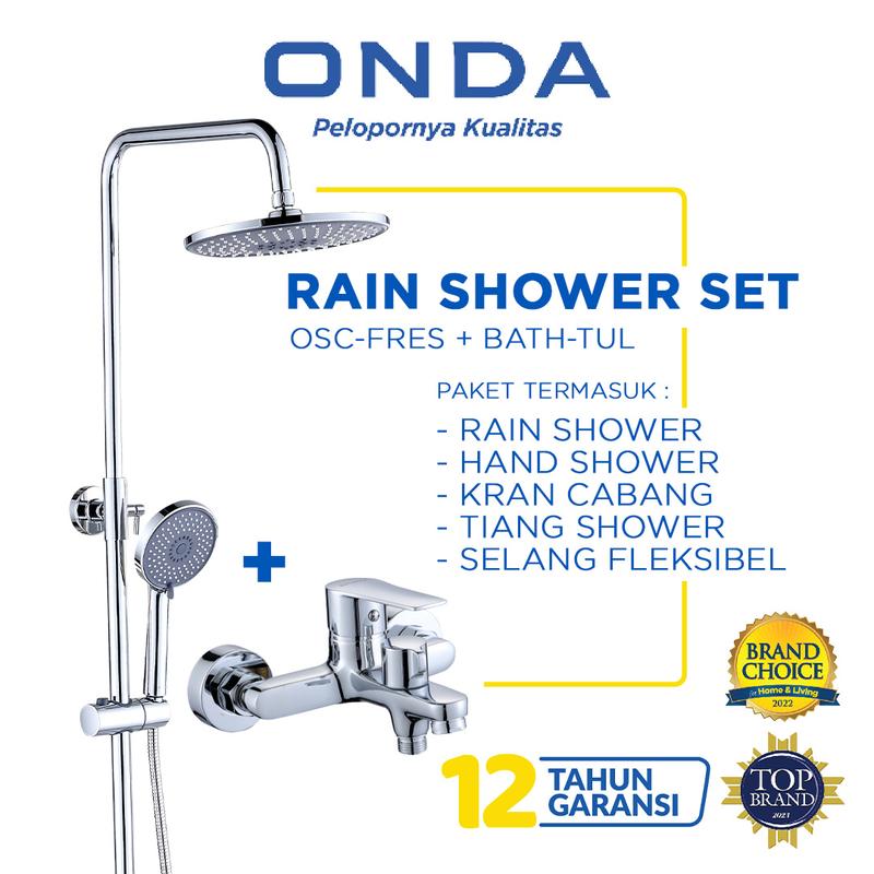[PAKET LENGKAP] ONDA Rain Shower Set / Shower Column Mandi OSC-FRES ...