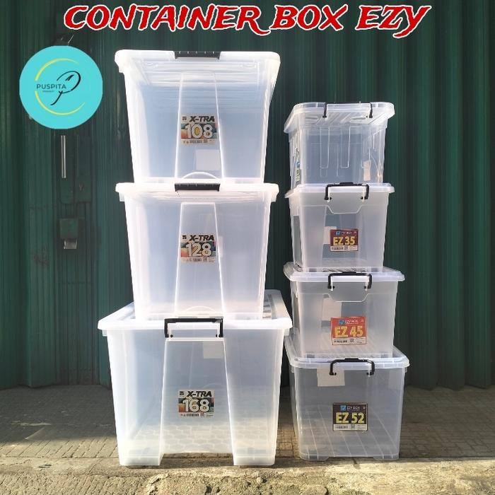 Jual CONTAINER BOX PLASTIK EZY CLEAR Bahan Tebal BPA FREE Dilengkapi ...