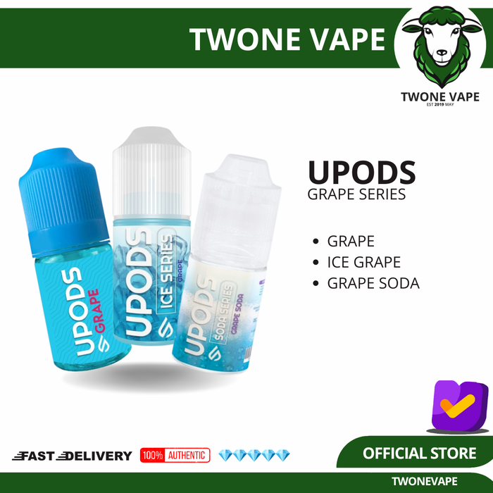 Jual Liquid Upods Grape Pods Friendly 30ML by Pod Packers - ICE GRAPE ...
