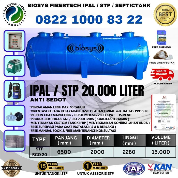 Jual Septic tank STP IPAL RCO SERIES 20 m3/20.000 liter, Biosys ...