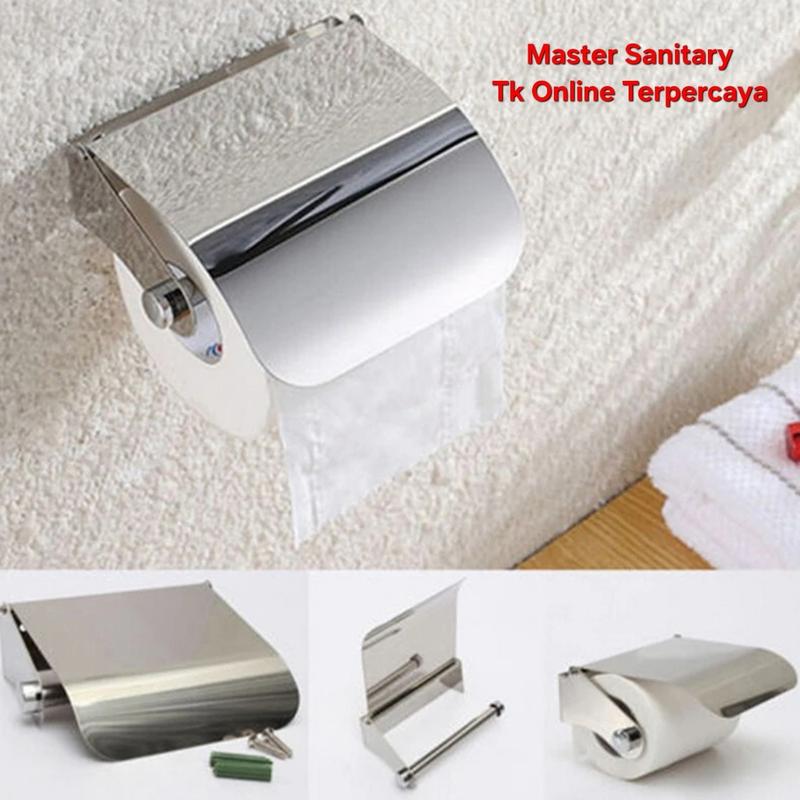 Tempat Tissue Roll Stainless Tempat Tissue Bulat Kamar Mandi - Shop ...