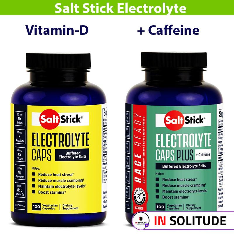 SaltStick Electrolyte Capsules with Vitamin D -100 Capsules Salt Stick ...