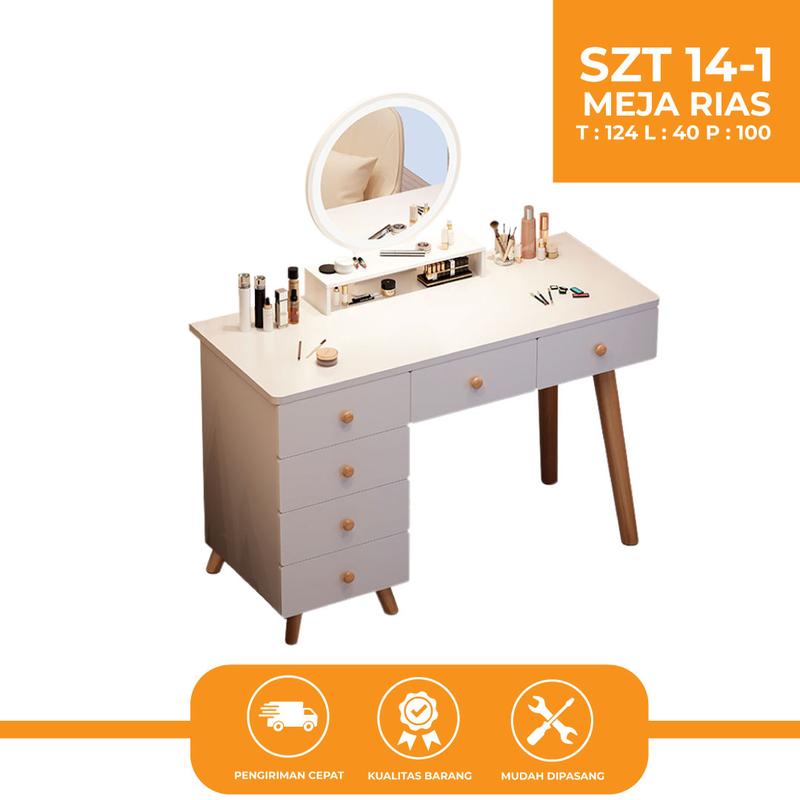 Meja rias minimalis modern simple cantik Dressing Table with Drawer ...