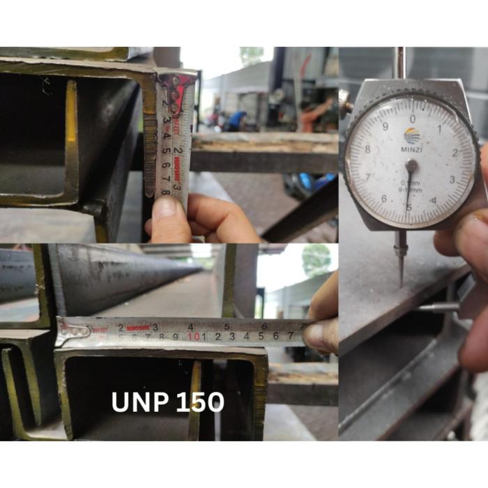 Jual BESI UNP 150 X 6 METER 78kg / KANAL U / U CHANNEL (STANDARD / SNI ...