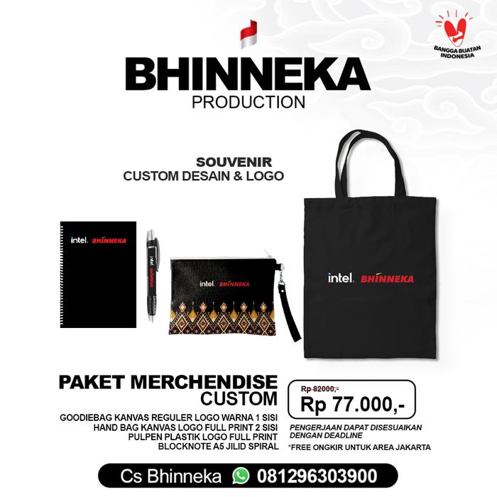 Jual Paket Merchandise Custom Logo & Desain Premium - Jakarta Barat ...