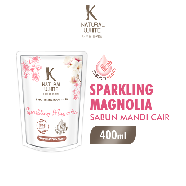 Promo K Natural White Sabun Mandi Sparkling Magnolia 400 ml - Kab ...