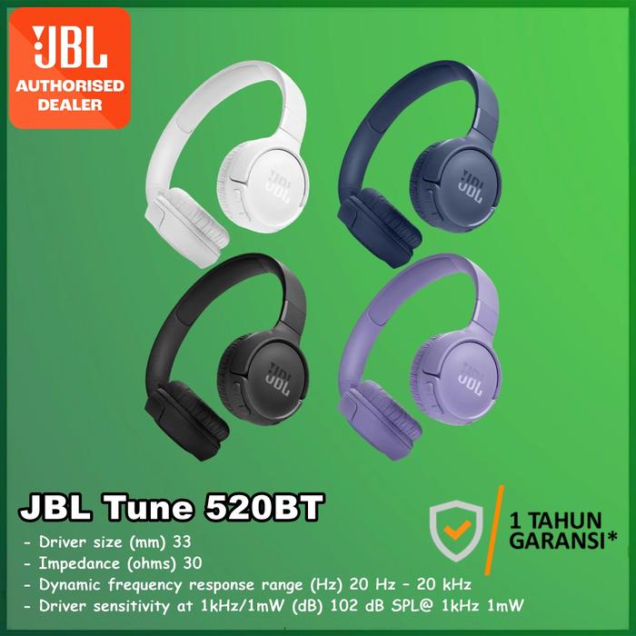 Promo JBL Tune 520BT Wireless On Ear Headphones T520 BT T520BT Tune 520 ...