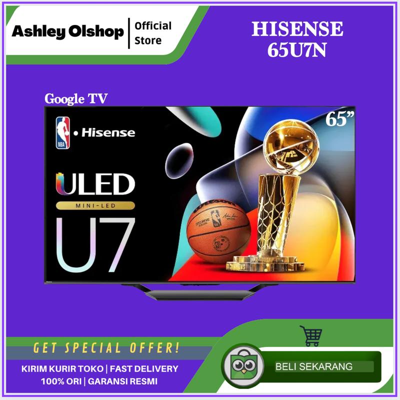 Mini LED Pro 65 Inch 4K UHD Google Smart TV Vidaa OS Hisense 65U7 65U7N ...