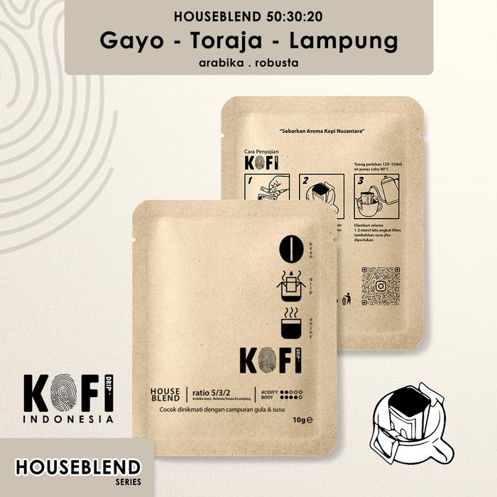 Jual Drip Bag KOFI House Blend - Arabika Gayo, Robusta Toraja & Lampung ...