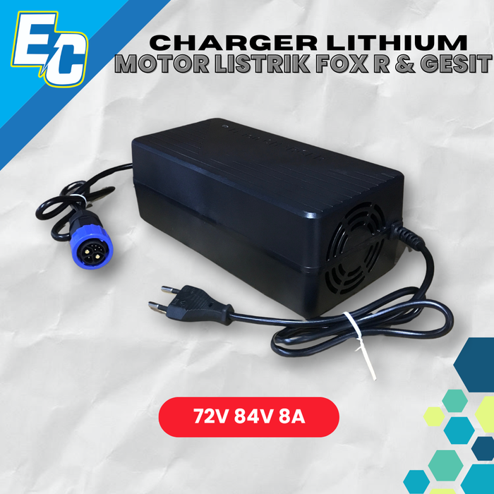 Jual Charger Motor Listrik Gesit & Polytron Fox R 72V 84V 8A - 5A - Kab ...