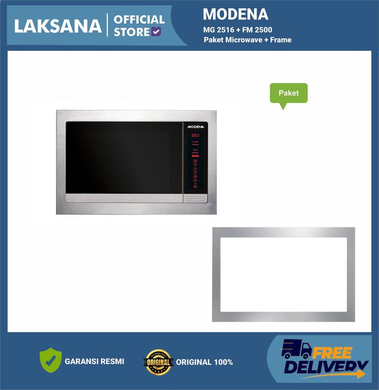 Paket Microwave + Frame Modena MG 2516 + FM 2500 (Kapasitas 25 Liter ...