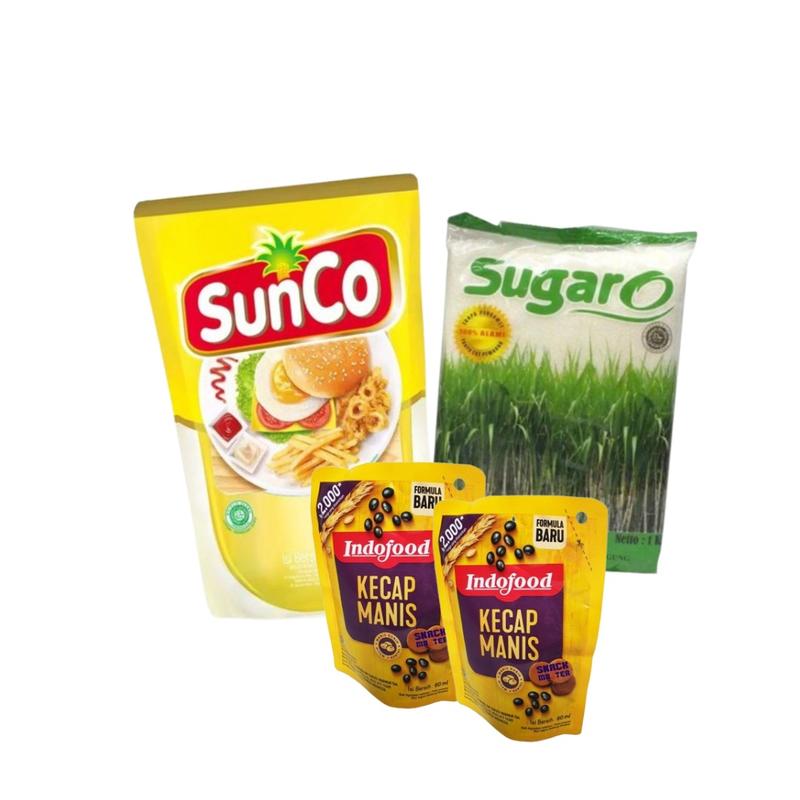 PROMO BUNDLING SUNCO MINYAK GORENG 1L + SUGAR O GULA 1KG + KECAP - Shop ...